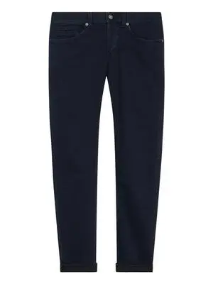 DONDUP Dondup Slim-Fit Rolled-Up Hem Trousers