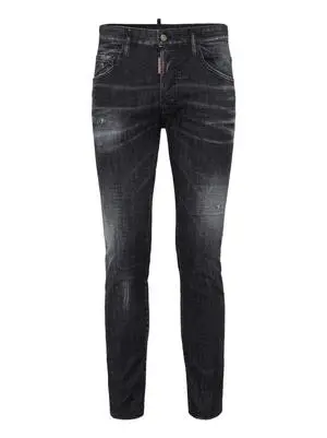 Dsquared2 Distressed Slim Fit Jeans - Black