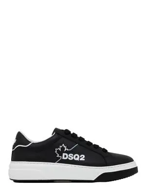 DSQUARED2 Dsquared2 Round Toe Low Top Casual Sneakers