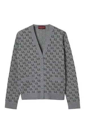 GUCCI Gucci GG Shadow Jacquard Cardigan