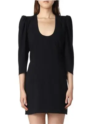 Dsquared2 Puff-sleeved Mini Dress - Black