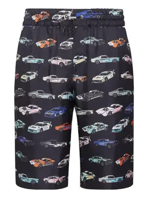 Philipp Plein Printed Shorts - Black