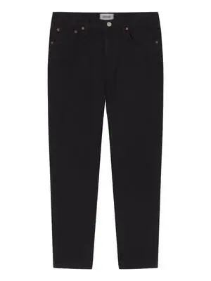 AGOLDE Buttoned Straight-leg Jeans - Black