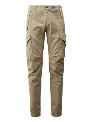 C.P. COMPANY Cargo Trousers With Lens Detail - Vintage Khaki-beige