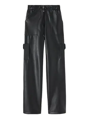 ERMANNO SCERVINO Ermanno Scervino Drawstring Faux-Leather Cargo Trousers