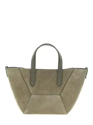 Brunello Cucinelli Duomini Mini Shoulder Bag - Gray