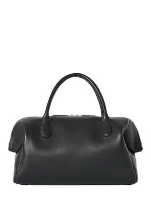 THE ROW Faye Top Handle Bag - Black