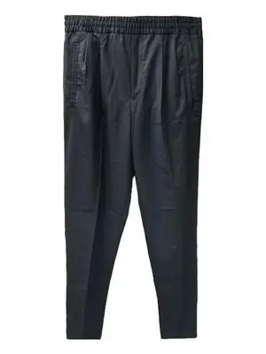 Zegna Elastic Waist Casual Pants - Black