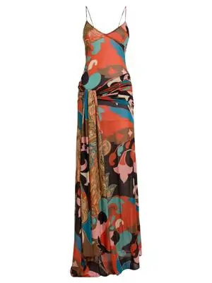 Etro Printed Maxi Dress - Multicolor