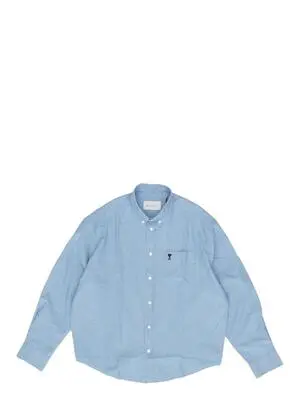 AMI Paris Logo Embroidered Shirt - No