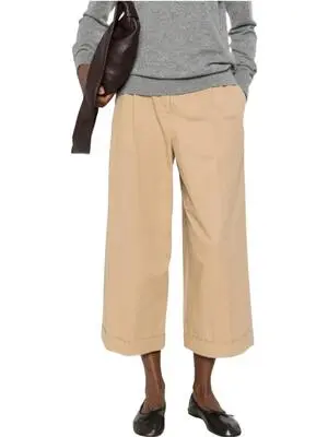 THE ROW Pleated Culottes Trousers - Nude