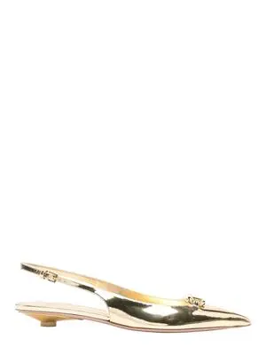 Valentino Garavani Valentino VLogo Slingback Pumps Champagne