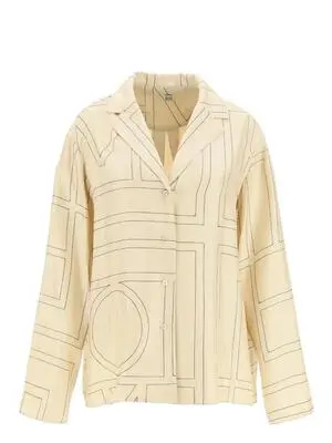 TOTÊME Totême Sanville Long-Sleeved Shirt With Classic Collar