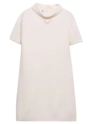 Sandro Lison Short Knit Dress In Blue - 30% Off | Editorialist