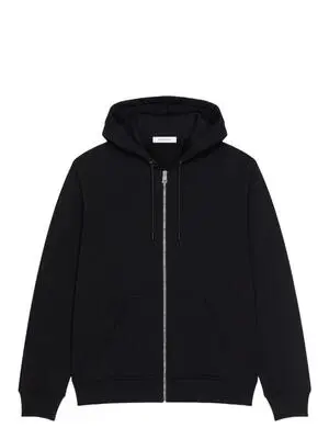 Givenchy Photographic Negative Print Fleece Zip Hoodie - Black