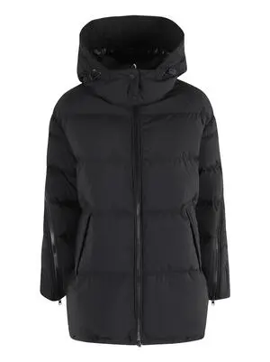 Herno Zip-up Hooded Jacket - Black
