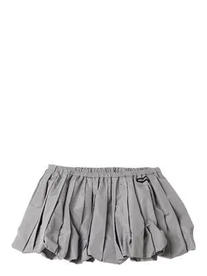 Miu Miu Technical Fabric Mini Skirt - Gray