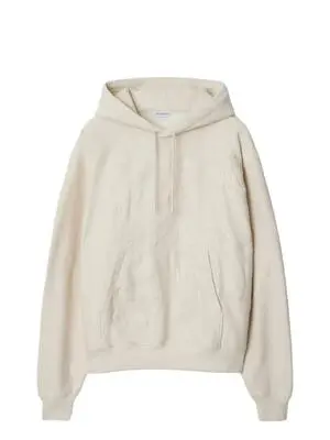Burberry Ekd Motif Drawstring Hoodie - Tundra Color