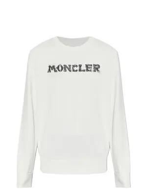 Moncler Logo Crewneck Sweatshirt - White