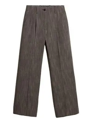 GOLDEN GOOSE High-waisted Tapered-leg Tailored Trousers - Black