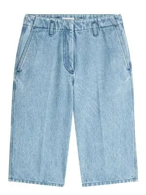 Dries Van Noten Light Wash Denim Bermuda Shorts - Blue