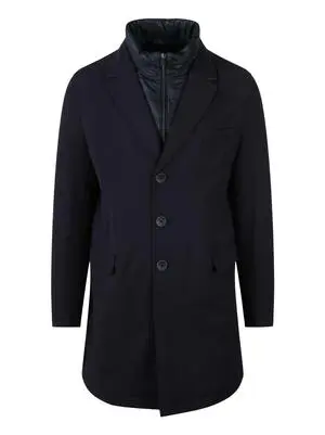 Herno Single-breasted Tailored Coat - Black