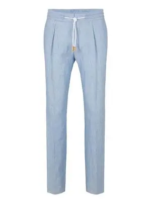 Hugo Boss Drawstring Casual Trousers - Blue