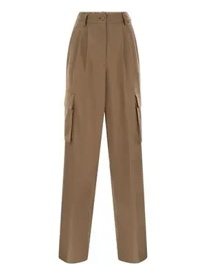 Herno Pleated Casual Pants - Brown