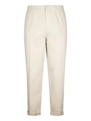 DONDUP Logo Trousers - White