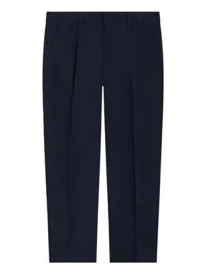 DONDUP Tailored Pleated Trousers With Logo Detail - Black