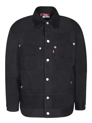 Junya Watanabe Button Lapel Casual Jacket - Black