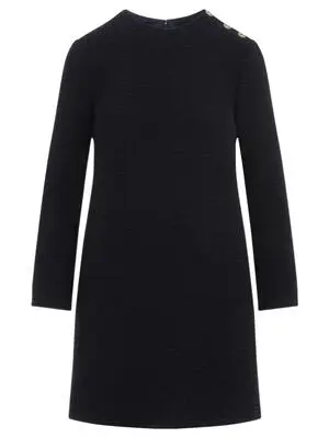 GUCCI Gucci Damier Boucle Long-Sleeve Dress
