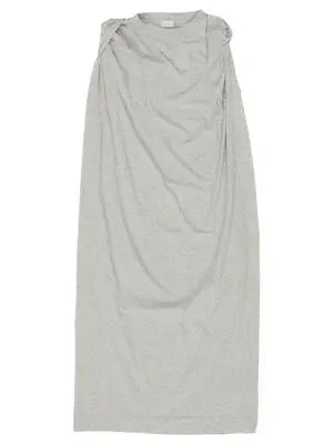 Dries Van Noten Grey Draped T-shirt Dress - Gray