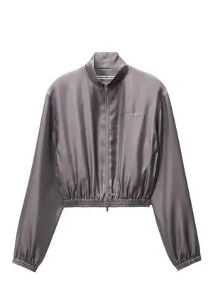 Alexander Wang Zip-up Track Jacket - Steel Gray