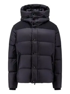 Burberry Quilted Hooded Jacket With Removable Sleeves - Black