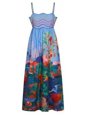 FARM RIO Farm Rio Sleeveless Printed Maxi Dress