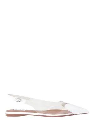Alaïa Le Coeur Flat Slingback Shoes - White