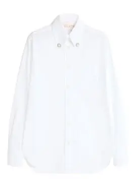 Valentino Garavani Embellished Button-up Shirt - Bright White