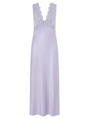 Rixo Lace-trimmed Sleeveless Maxi Dress - Purple
