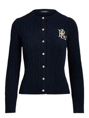 Ralph Lauren Cable Knit Cardigan - Black