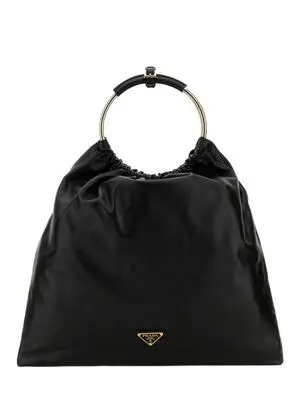 Prada Logo Handbag - Black
