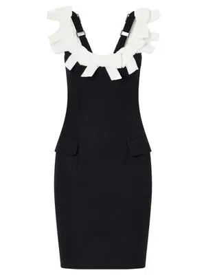 SHUSHU/TONG Sleeveless Bow-decorated Dress - Black