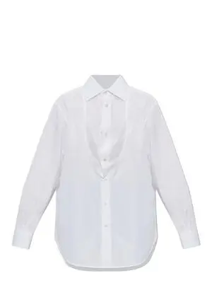 MAISON MARGIELA Maison Margiela Buttoned Fringed Shirt White