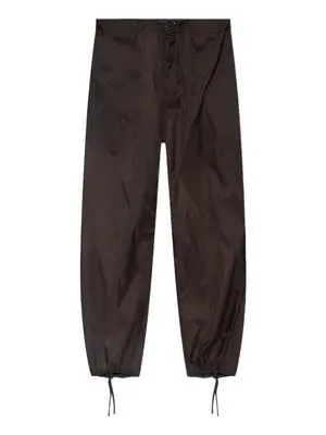 MAISON MARGIELA Wide Leg Drawstring Cuff Trousers - Brown