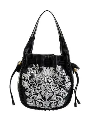 Dior Logo Shoulder Bag - Black/white