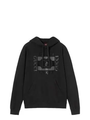 GUCCI Gucci Printed Jersey Hoodie