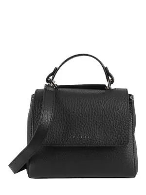 Orciani Mini Sveva Logo Lettering Tote Bag - Black