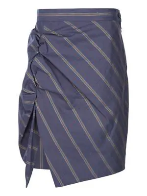 VIVIENNE WESTWOOD Striped Gathered Skirt - No