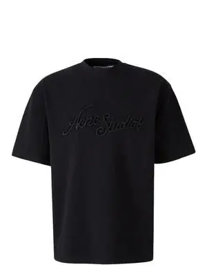 Acne Studios Logo Embroidered T-shirt - No