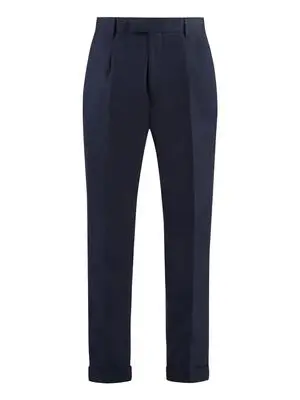 HUGO BOSS Hugo Boss Relaxed-Fit Micro-Patterned Trousers
